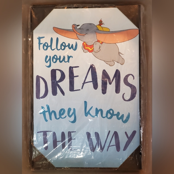 Disney | Wall Decor | New Dumbo Follow Your Dreams They Know The Way ...